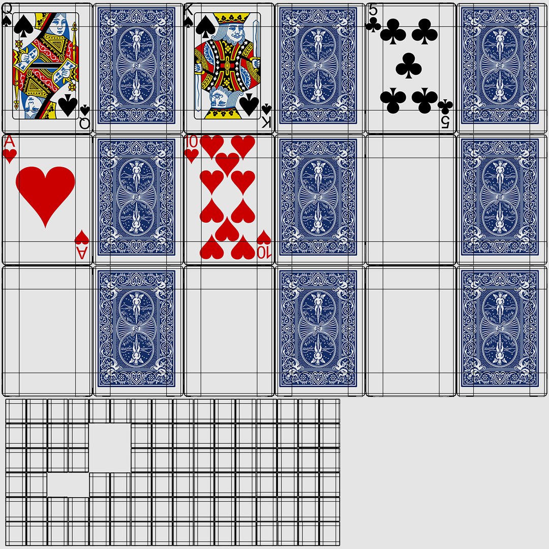 Stack Playing Cards Model - TurboSquid 1495748