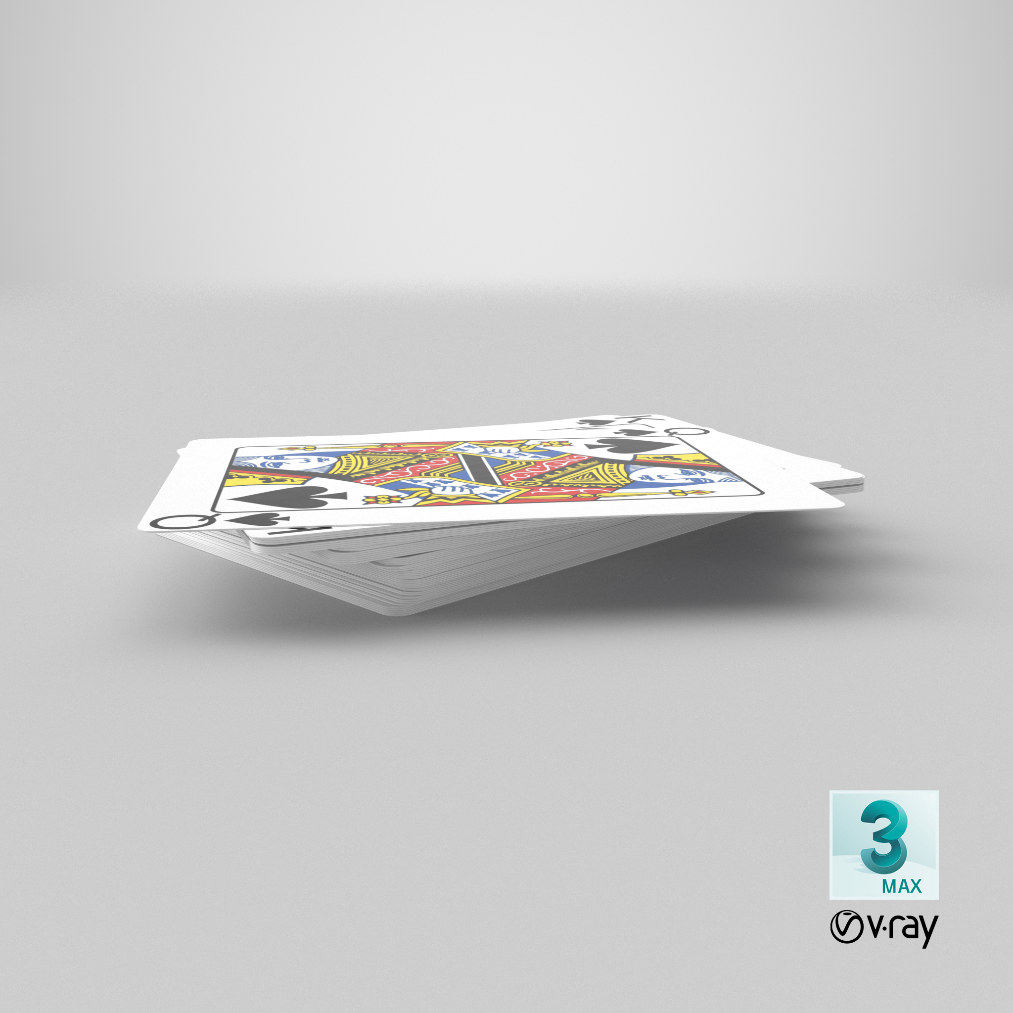 Stack playing cards model - TurboSquid 1495748