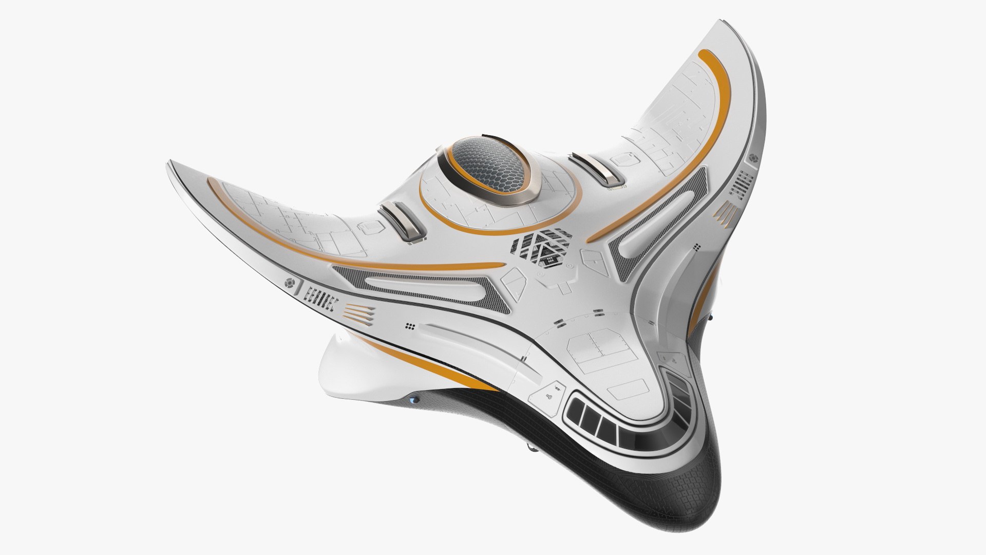 Futuristic Shuttle Spaceship Concept 3D Model - TurboSquid 2268147