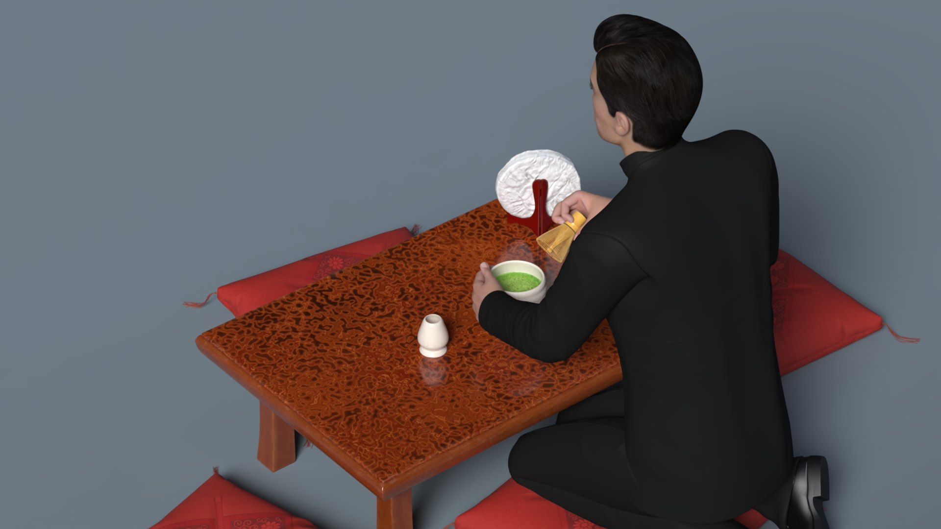 Man Having Tea Ceremony Model - TurboSquid 2290722