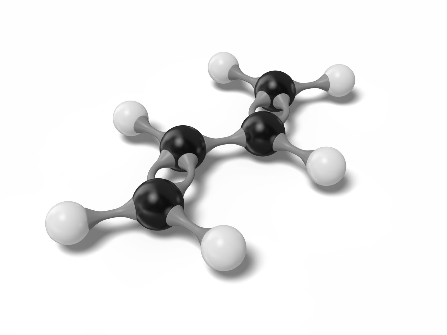 Butadiene C4h6 Modeled Model - TurboSquid 1538643