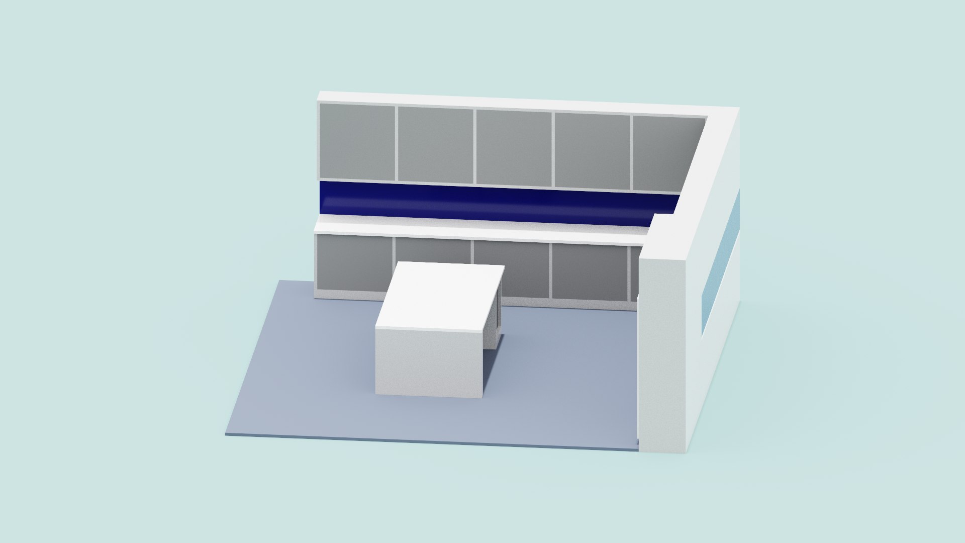 Voxel Kitchen 3D Model - TurboSquid 1887602