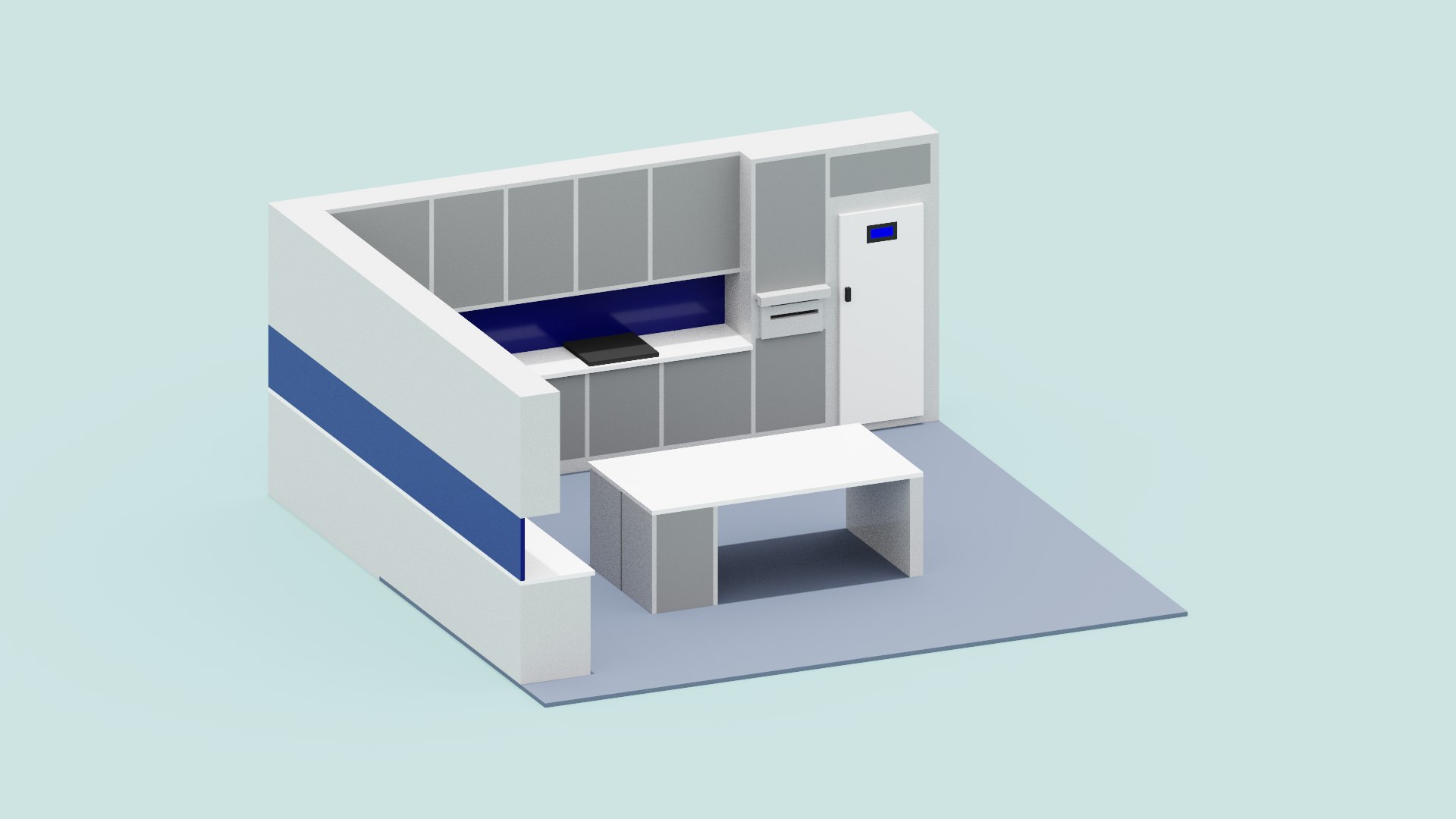 Voxel Kitchen 3D Model - TurboSquid 1887602