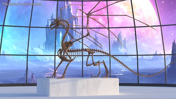 modelo 3d Esqueleto fosilizado de dragón - TurboSquid 2367869