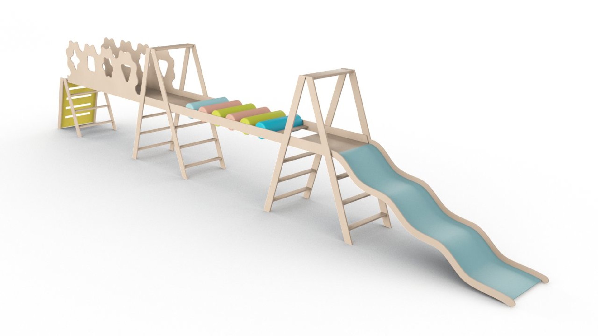 Playground Slide Play 3D Model - TurboSquid 1414941