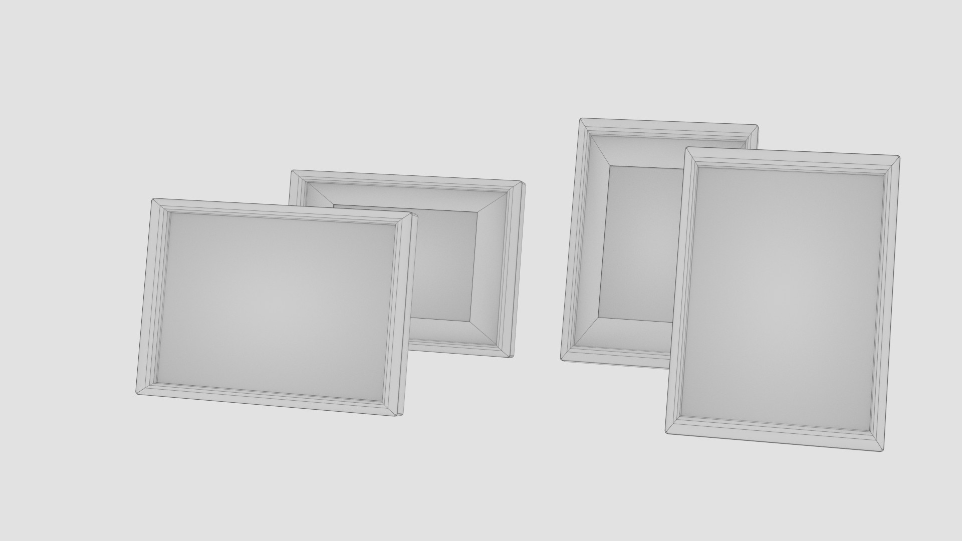 3d Model Of Generic Frames Photo