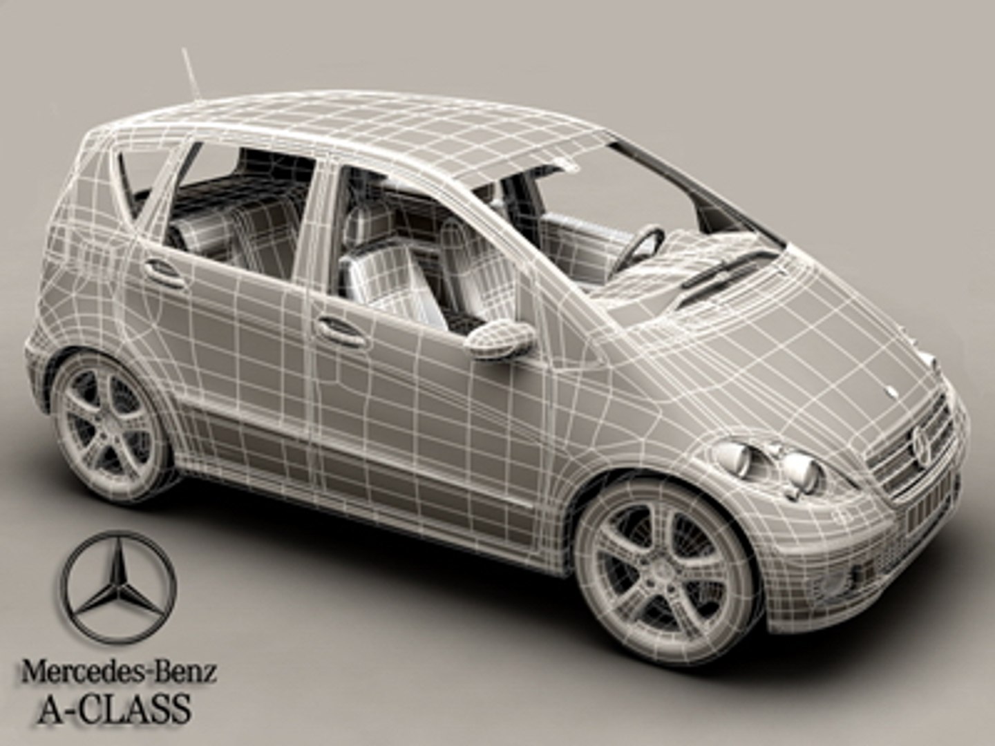 Mercedes Class Interior Car 3d Model