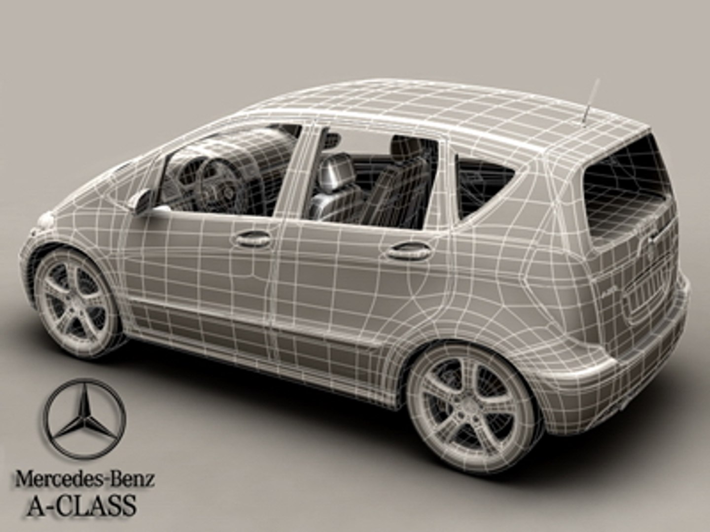 Mercedes Class Interior Car 3d Model