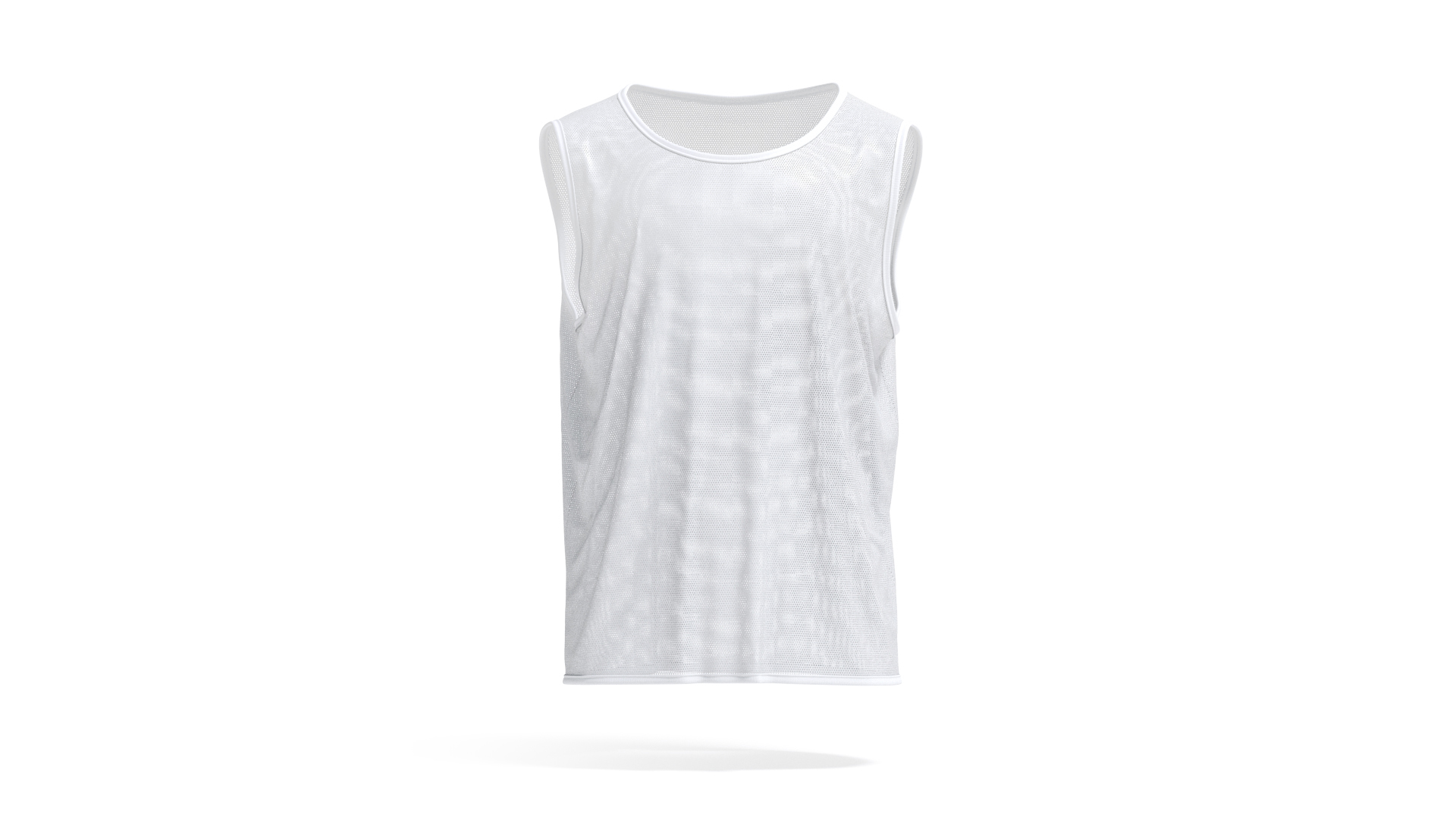White Football Team Practice Vest - Soccer Sports Bib For Training ...