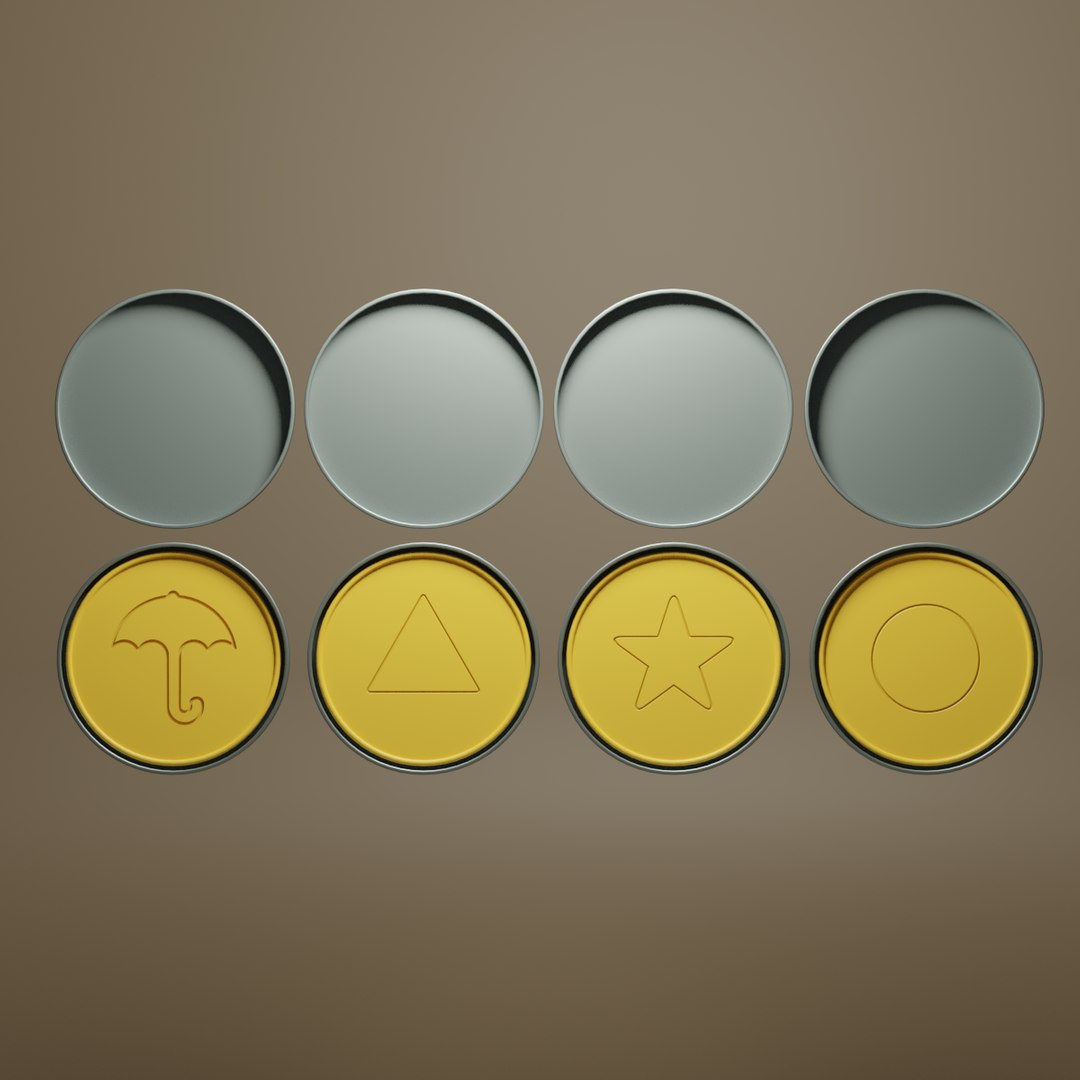 modèle 3D de Jeu de calmars Dalgona Cookie - TurboSquid 1804228