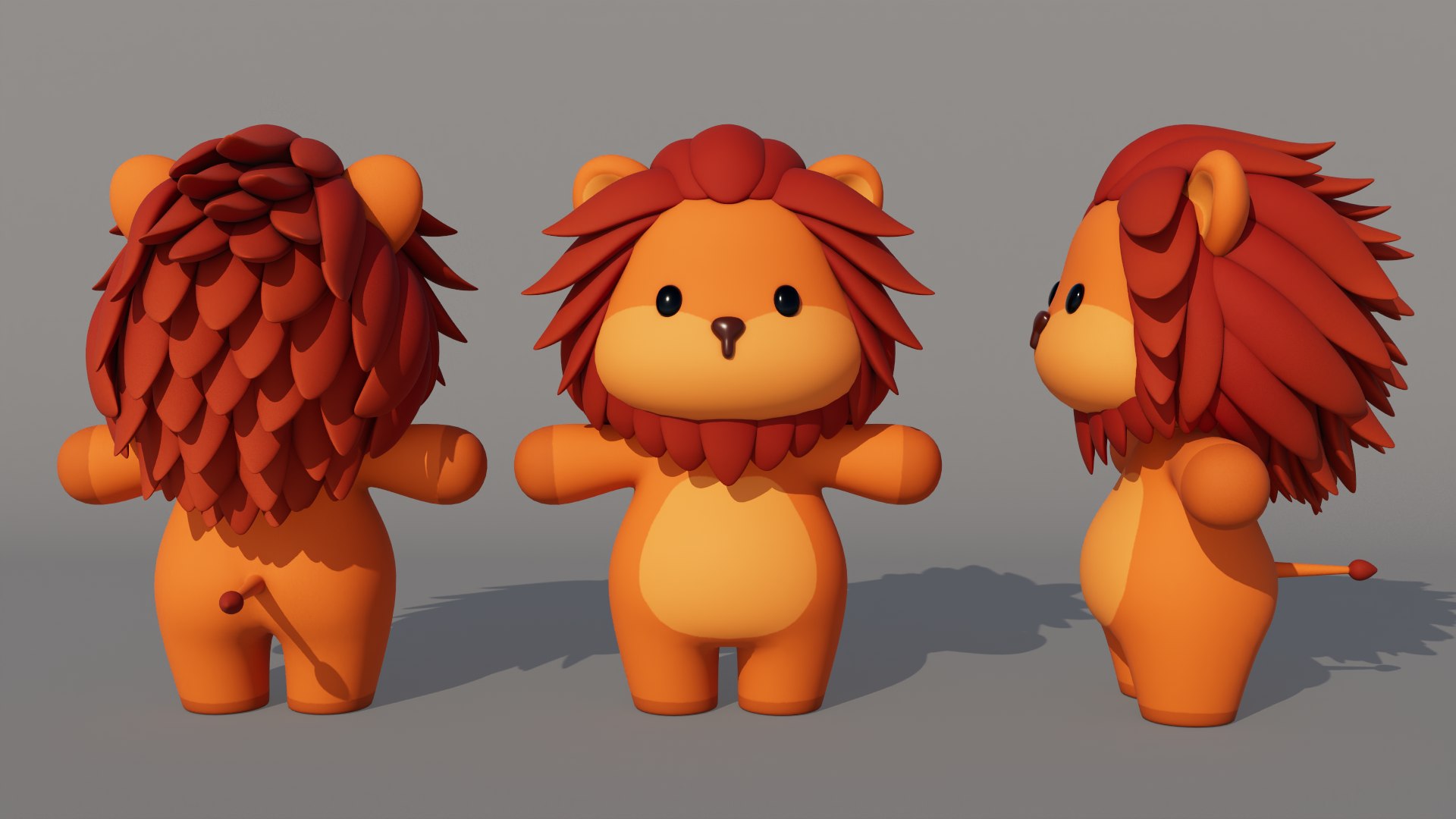 Rigged Cartoon Lion 3D - TurboSquid 2214778