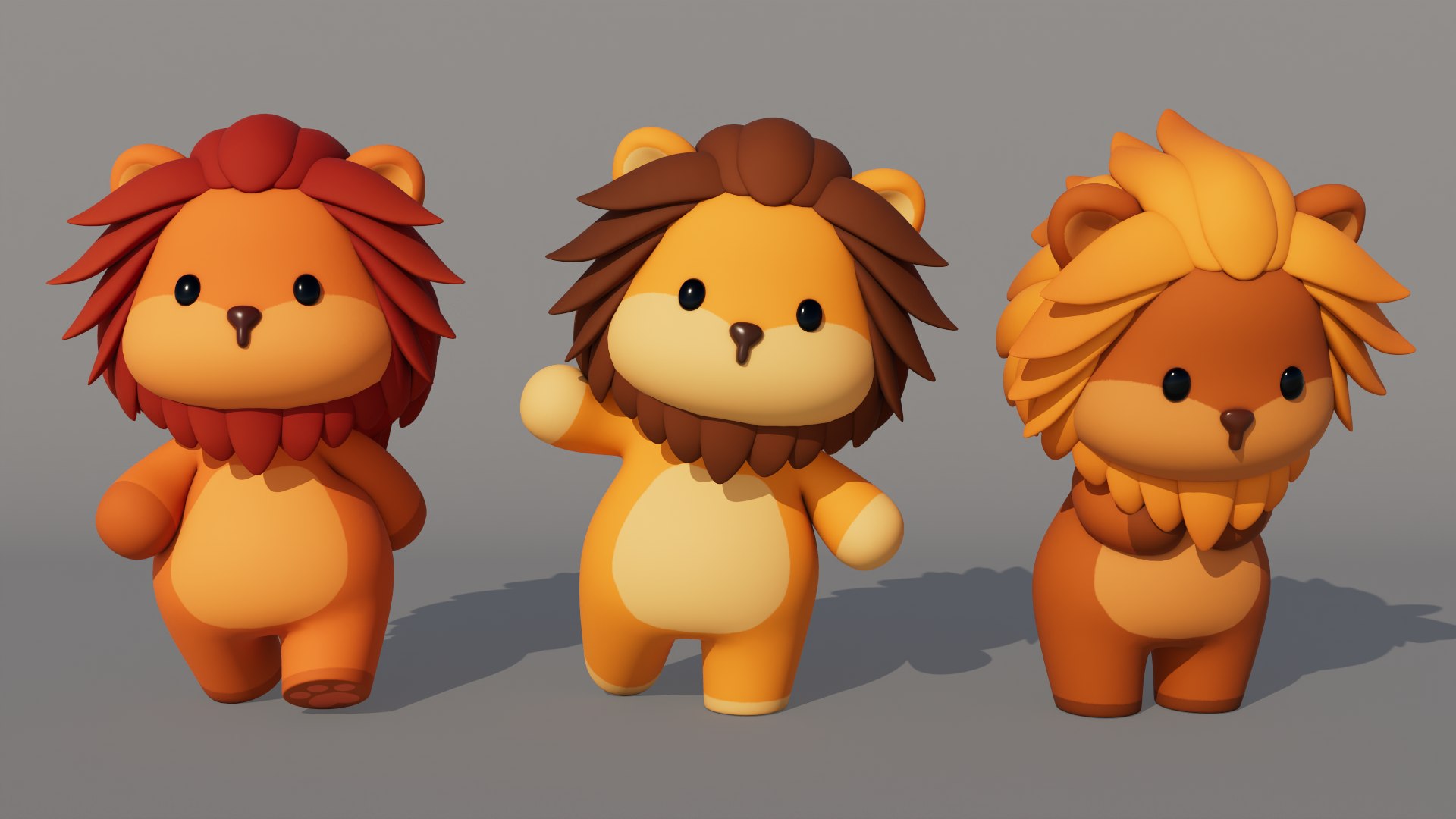 Rigged Cartoon Lion 3D - TurboSquid 2214778