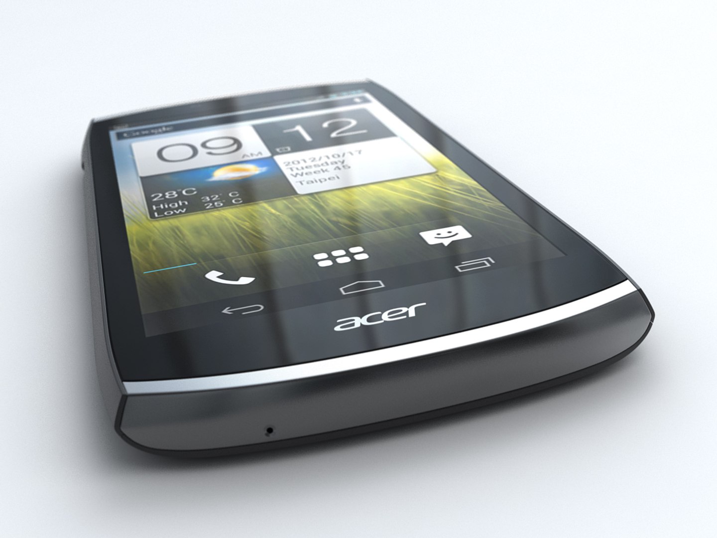 acer cloudmobile s500 mobile phone 3d model