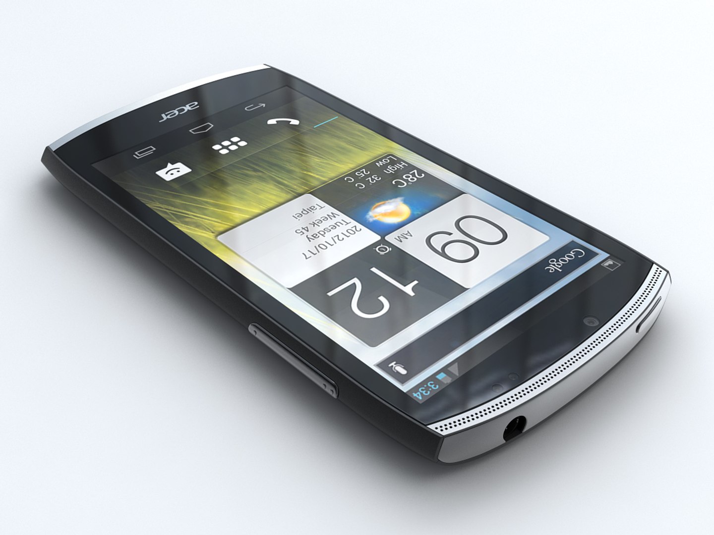 acer cloudmobile s500 mobile phone 3d model