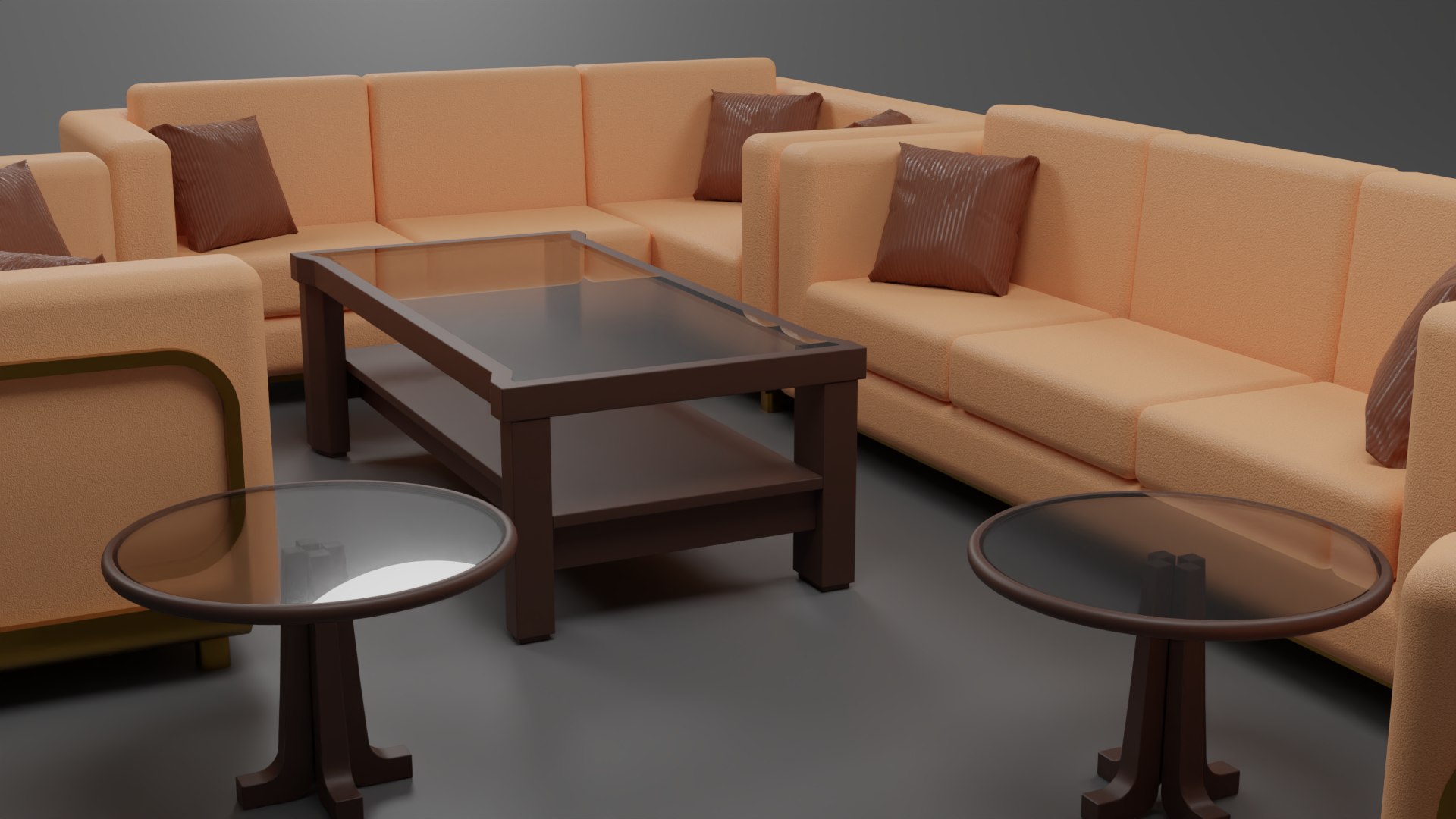3D Generic Sofa Set - TurboSquid 2029807