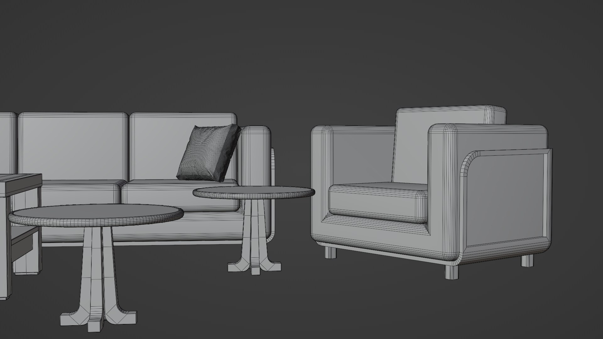 3D Generic Sofa Set - TurboSquid 2029807