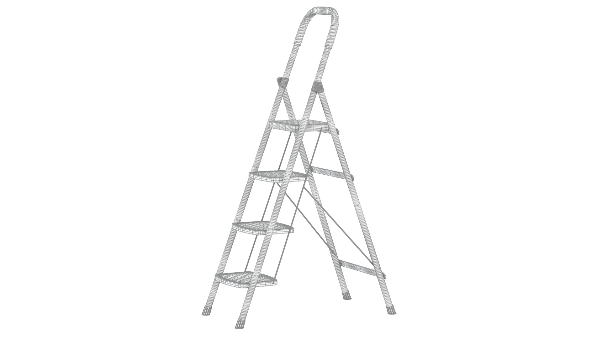 MKJLSD Ladder Four Step Model - TurboSquid 2017763