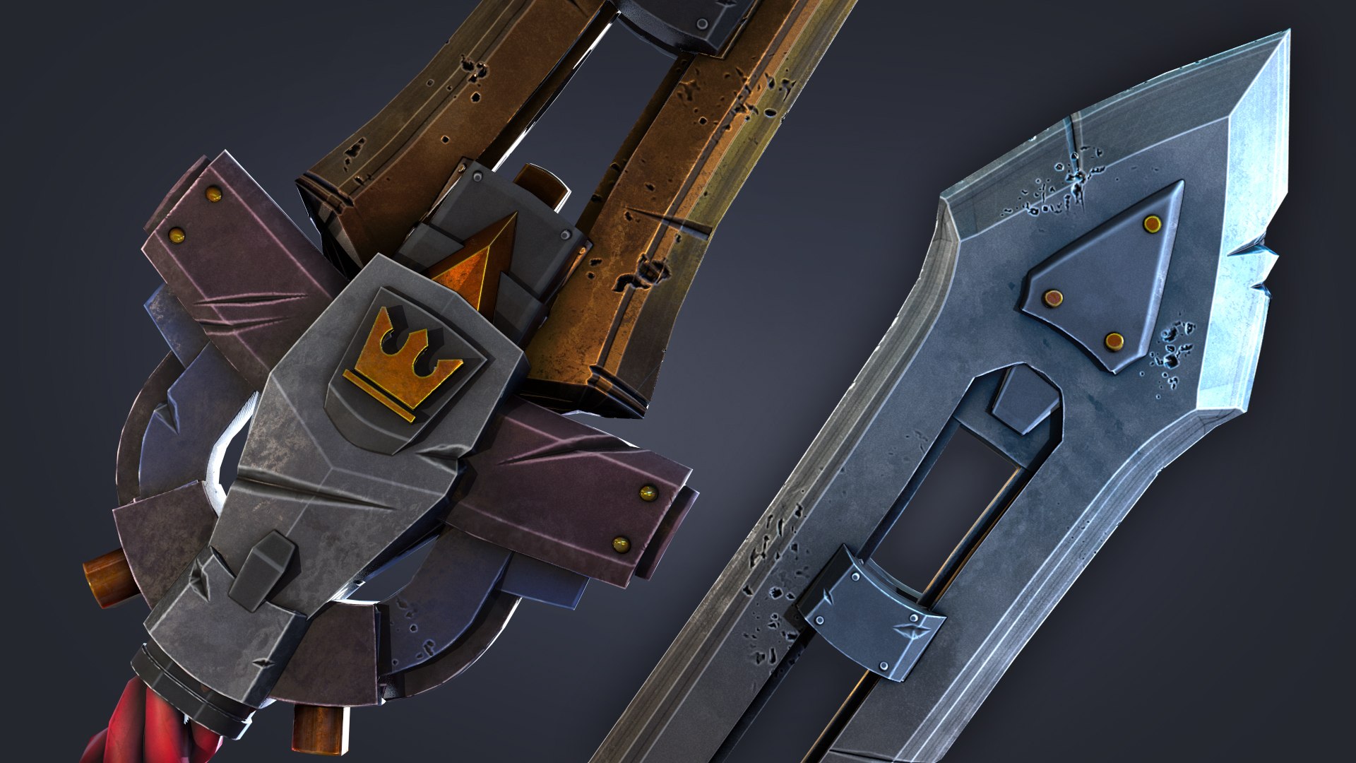 Fantasy Stylized Big Sword 3D - TurboSquid 1794772