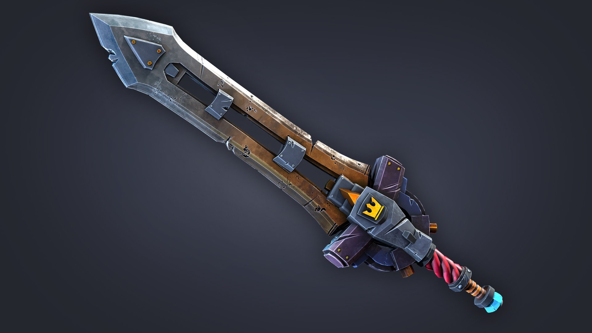 Fantasy Stylized Big Sword 3D - TurboSquid 1794772