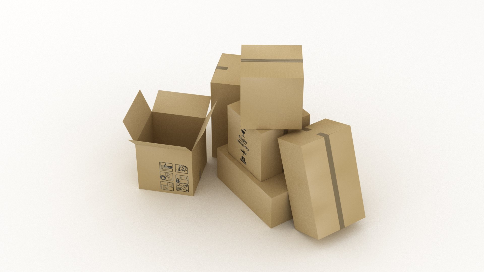 Boxes Moving 3D Model - TurboSquid 1430198