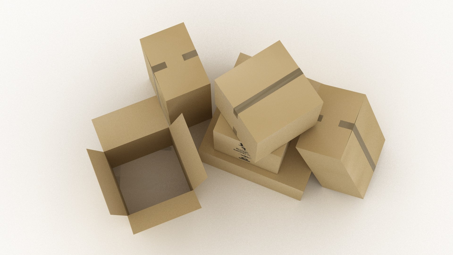 Boxes Moving 3D Model - TurboSquid 1430198