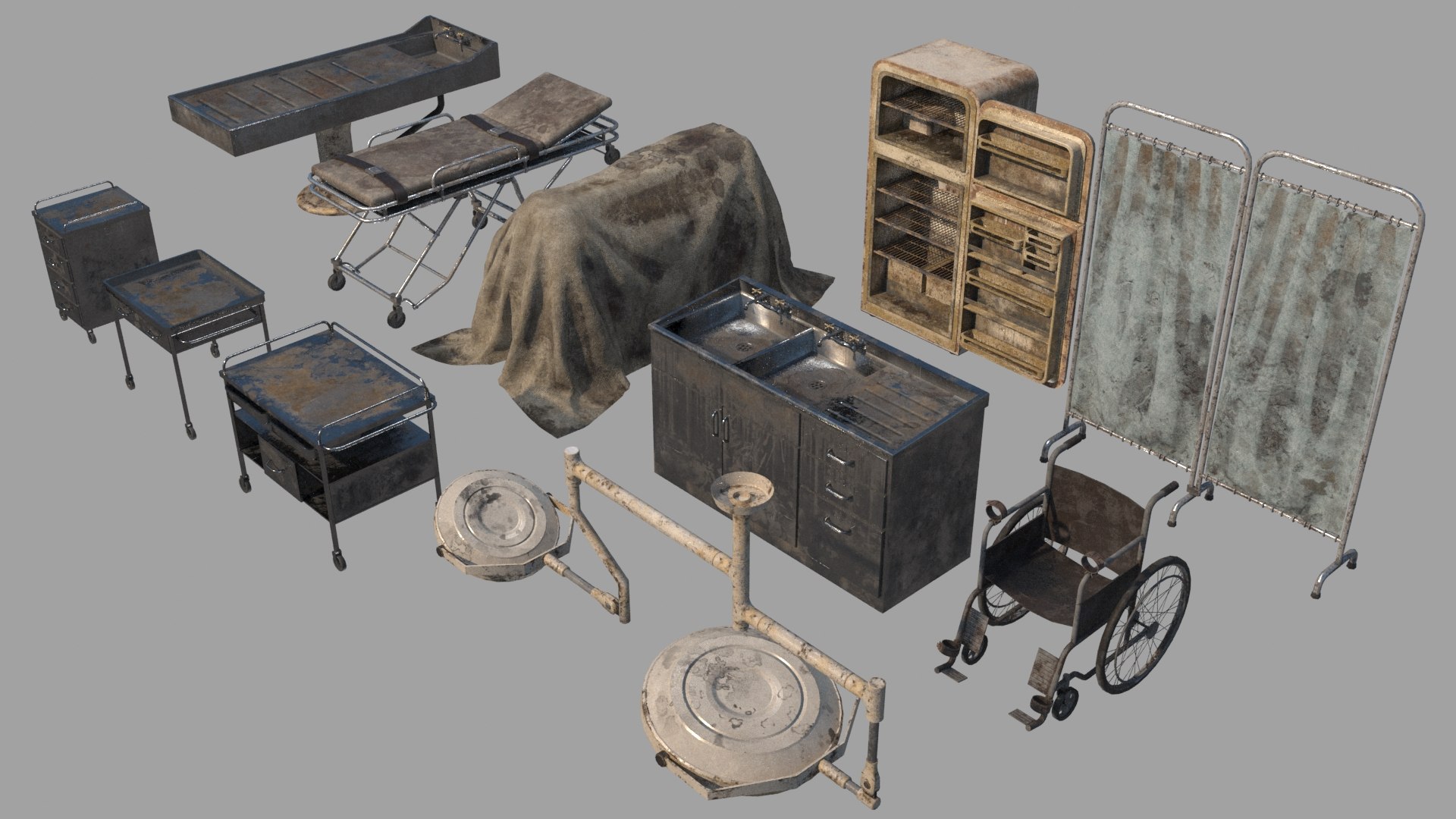 Set horror pathologist room 3D model - TurboSquid 1574535