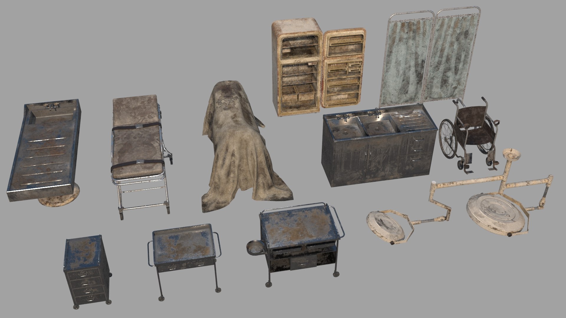 Set horror pathologist room 3D model - TurboSquid 1574535