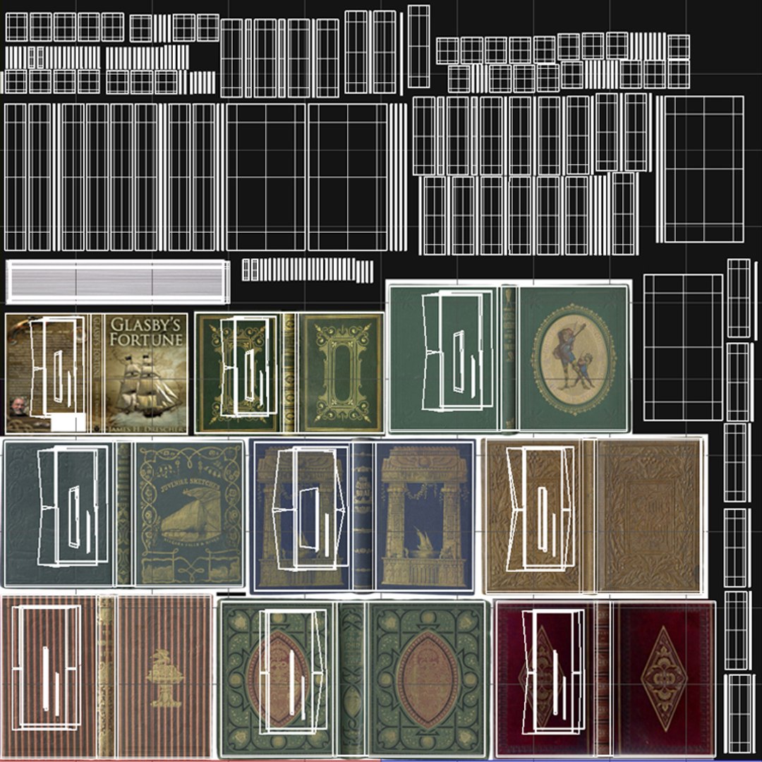 Book Shelf Model - TurboSquid 2245544