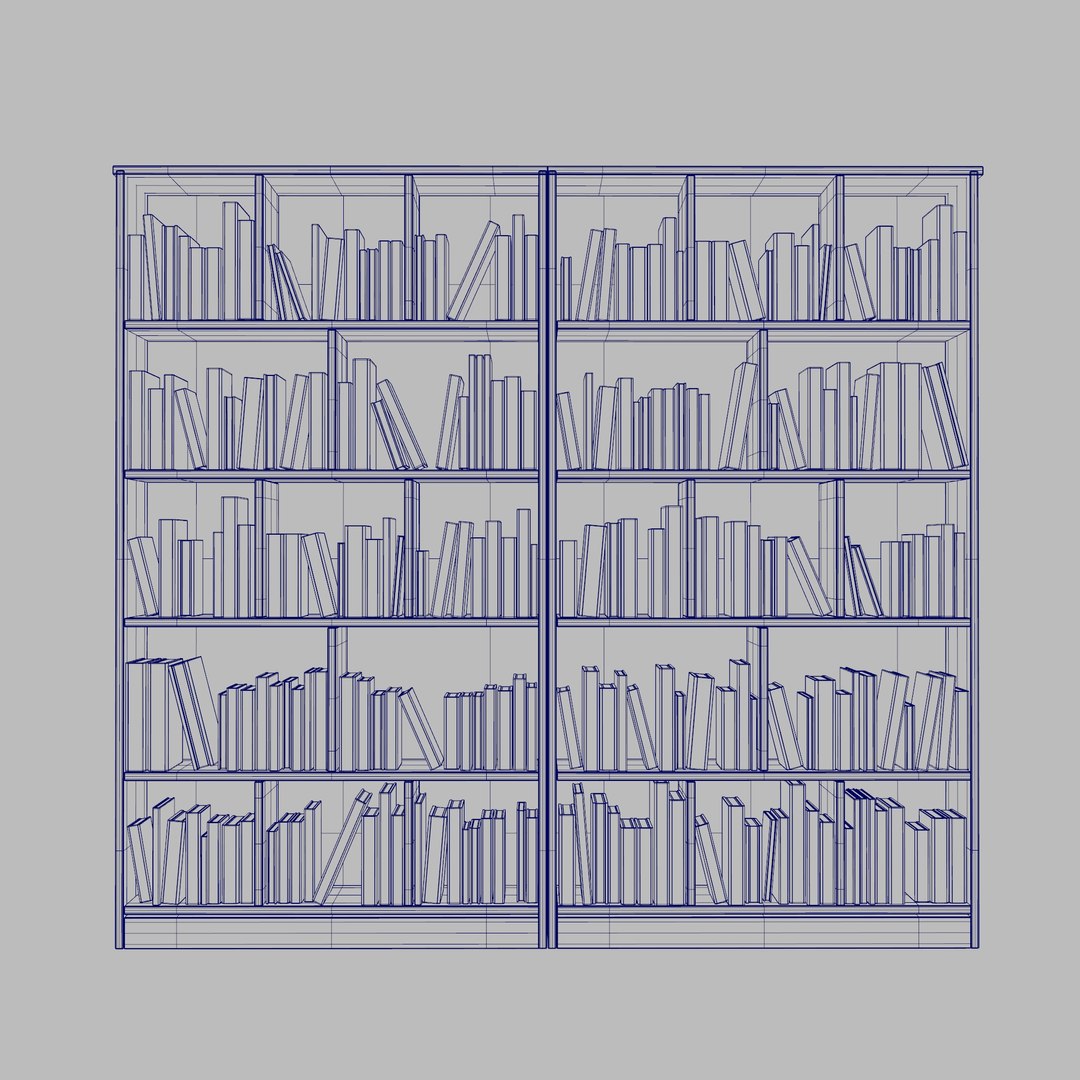 Book Shelf Model - TurboSquid 2245544