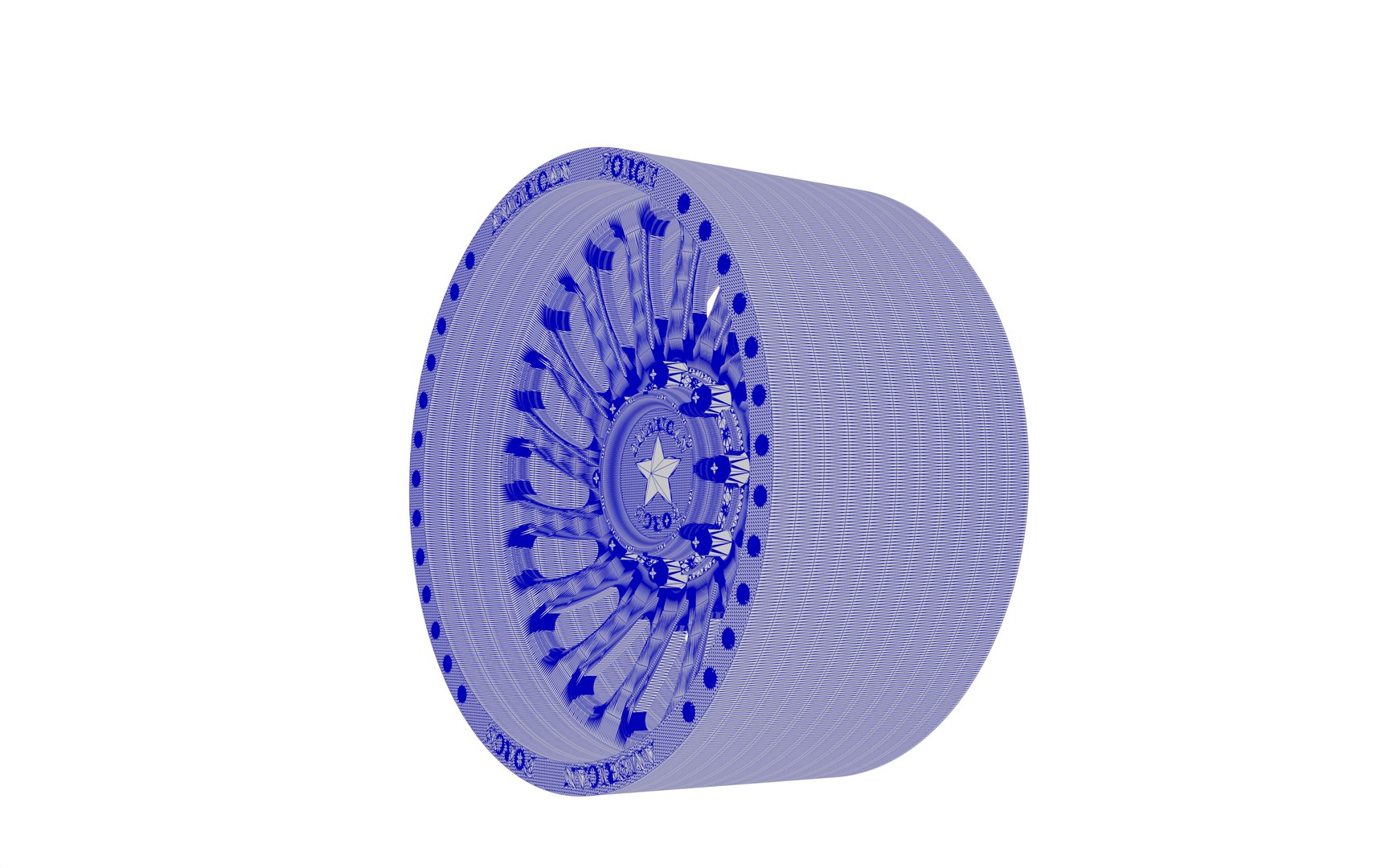 AMERICAN RACING CK19 BLUR CC WHEEL RIM Model - TurboSquid 2147794