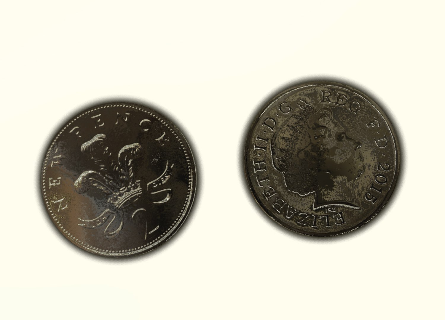 2p Coin Obj