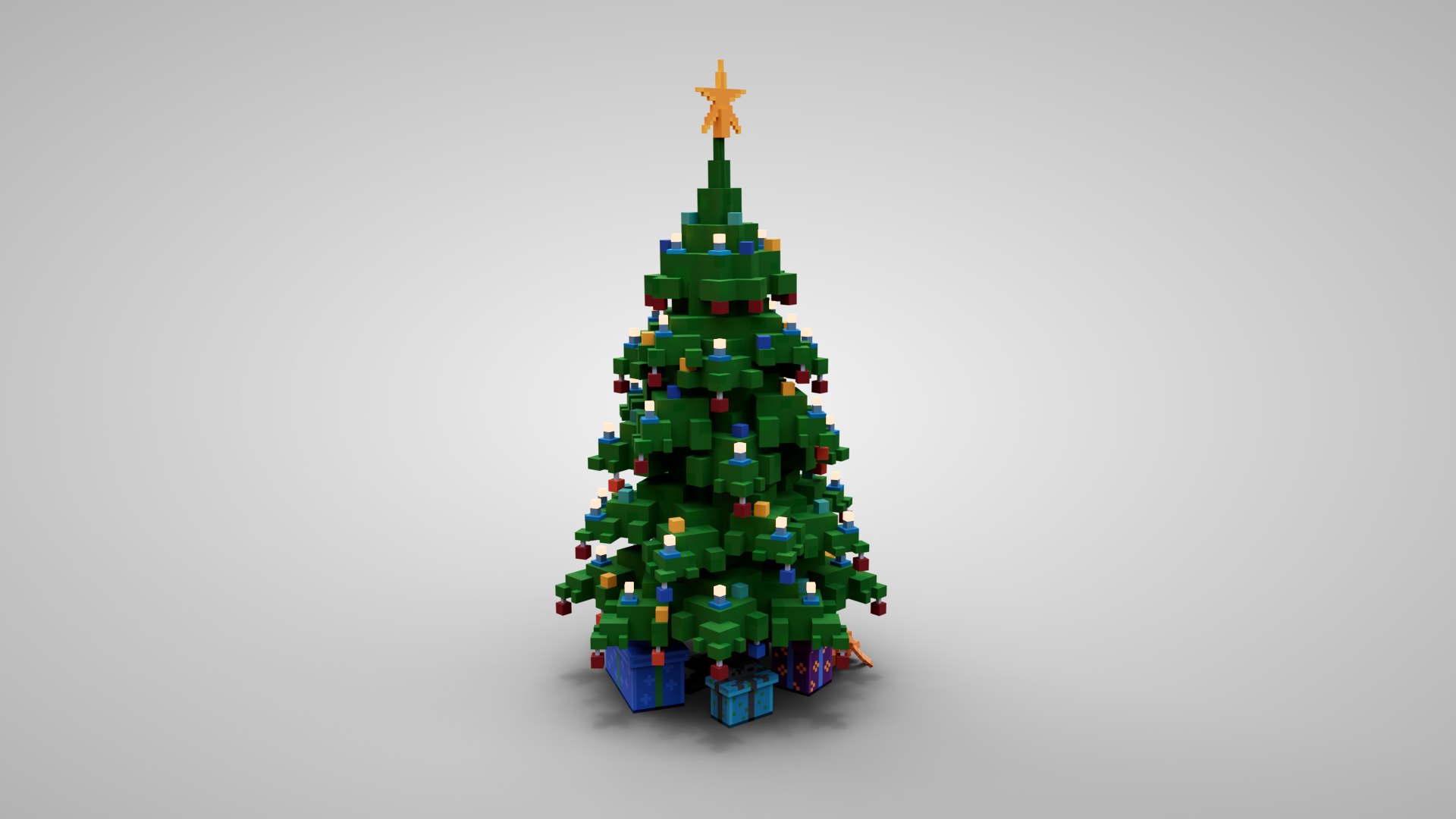 Voxel Christmas Tree 3D - TurboSquid 1939731