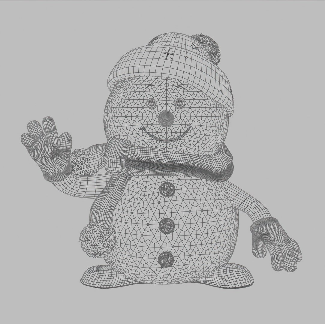 Snowman 3D model - TurboSquid 2149699