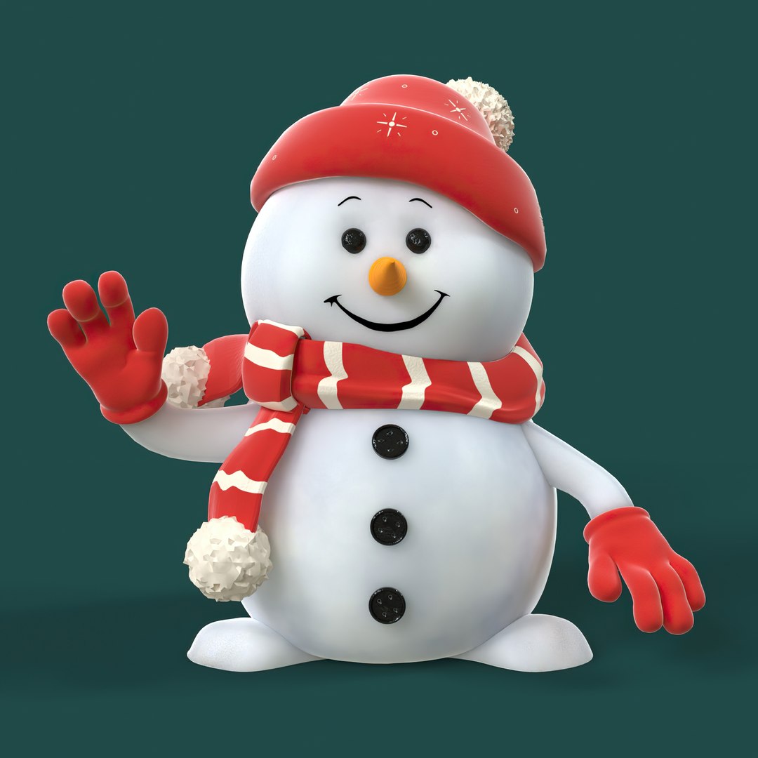 Snowman 3D model - TurboSquid 2149699