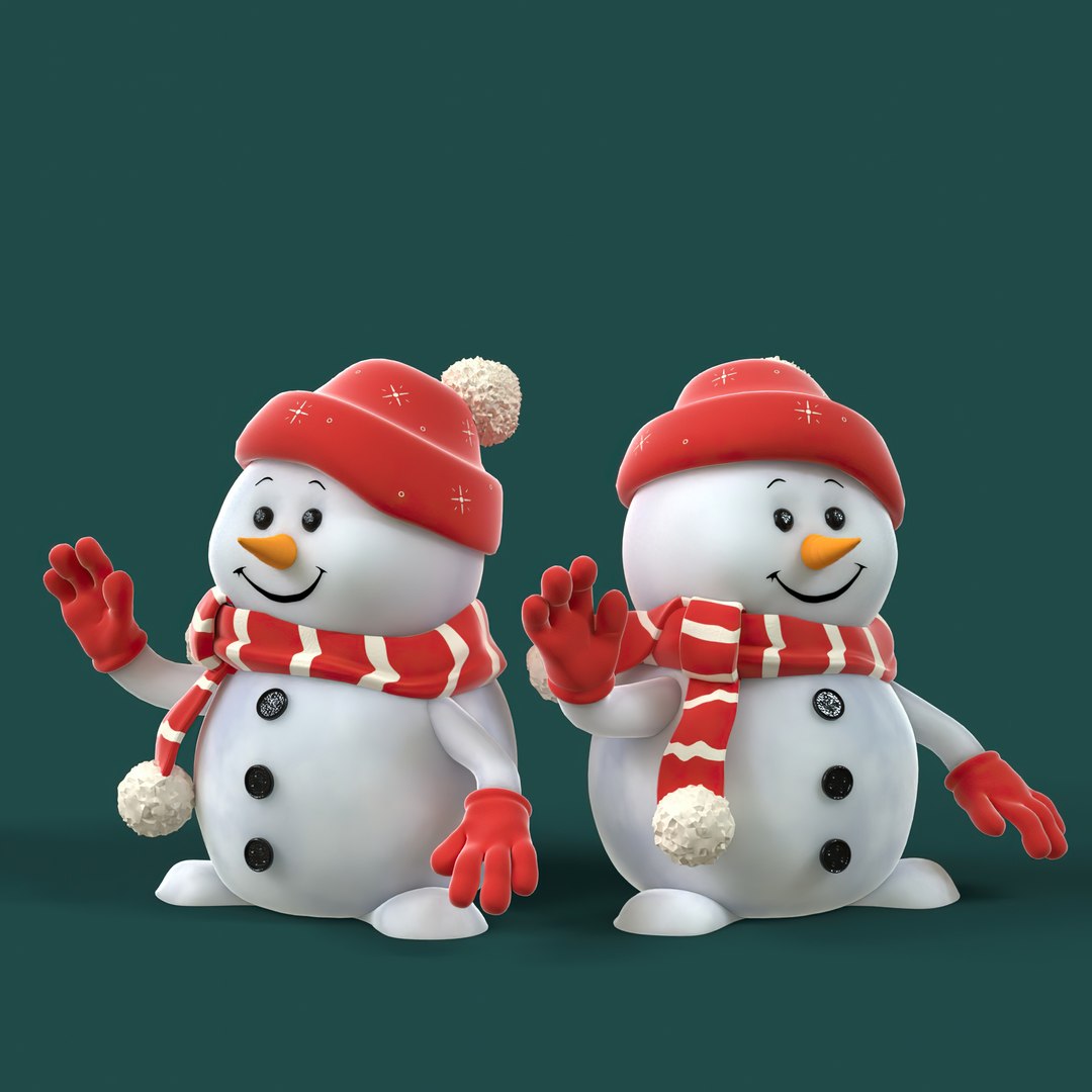 Snowman 3D model - TurboSquid 2149699
