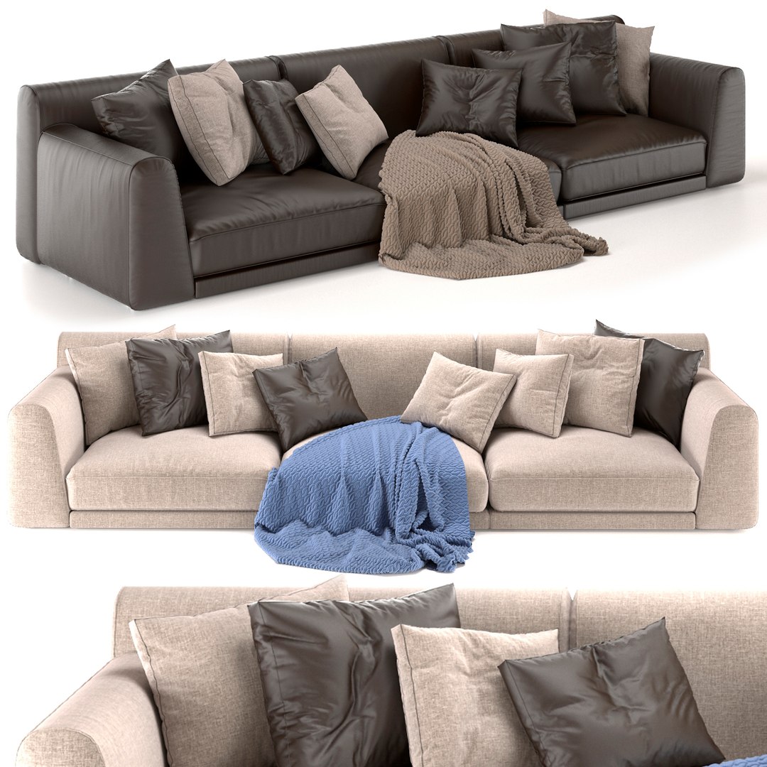 Sofa Paris Poliform 3D Model - TurboSquid 1687167