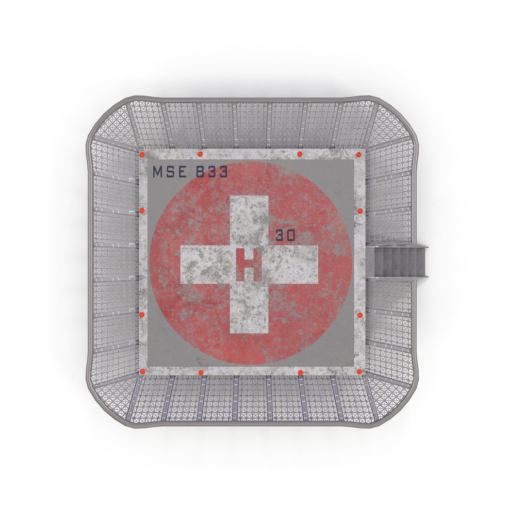 3d model helicopter platform
