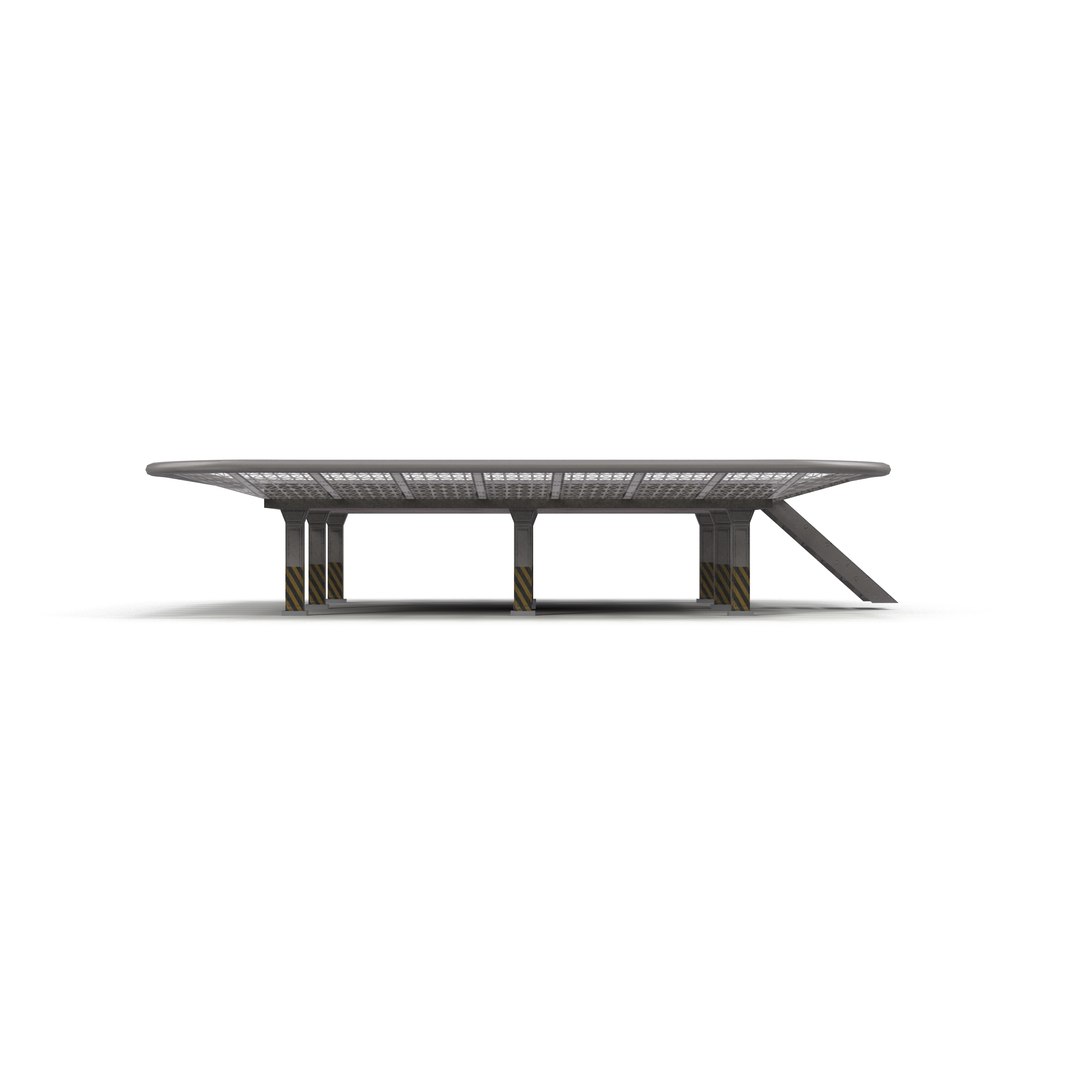 3d model helicopter platform