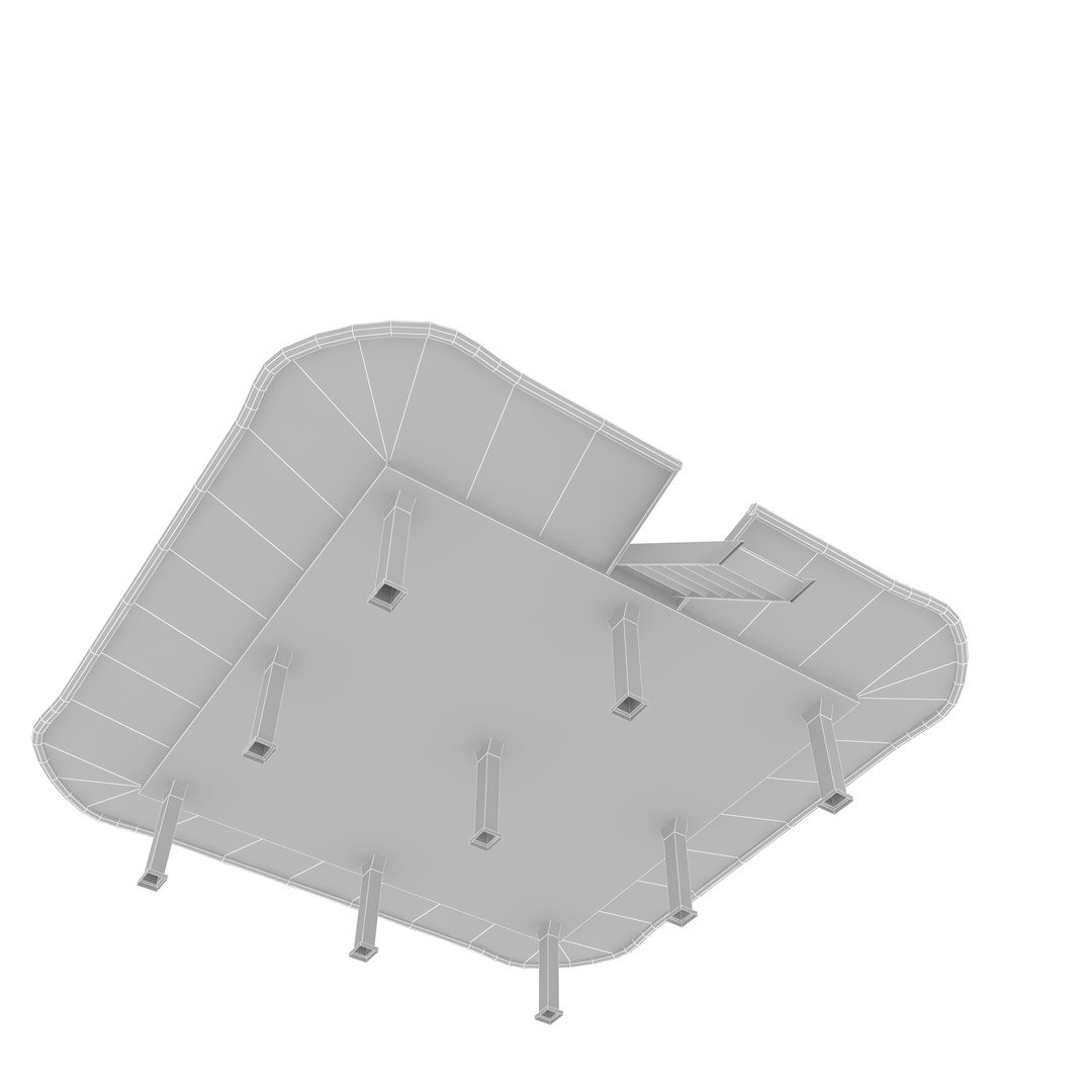 3d model helicopter platform