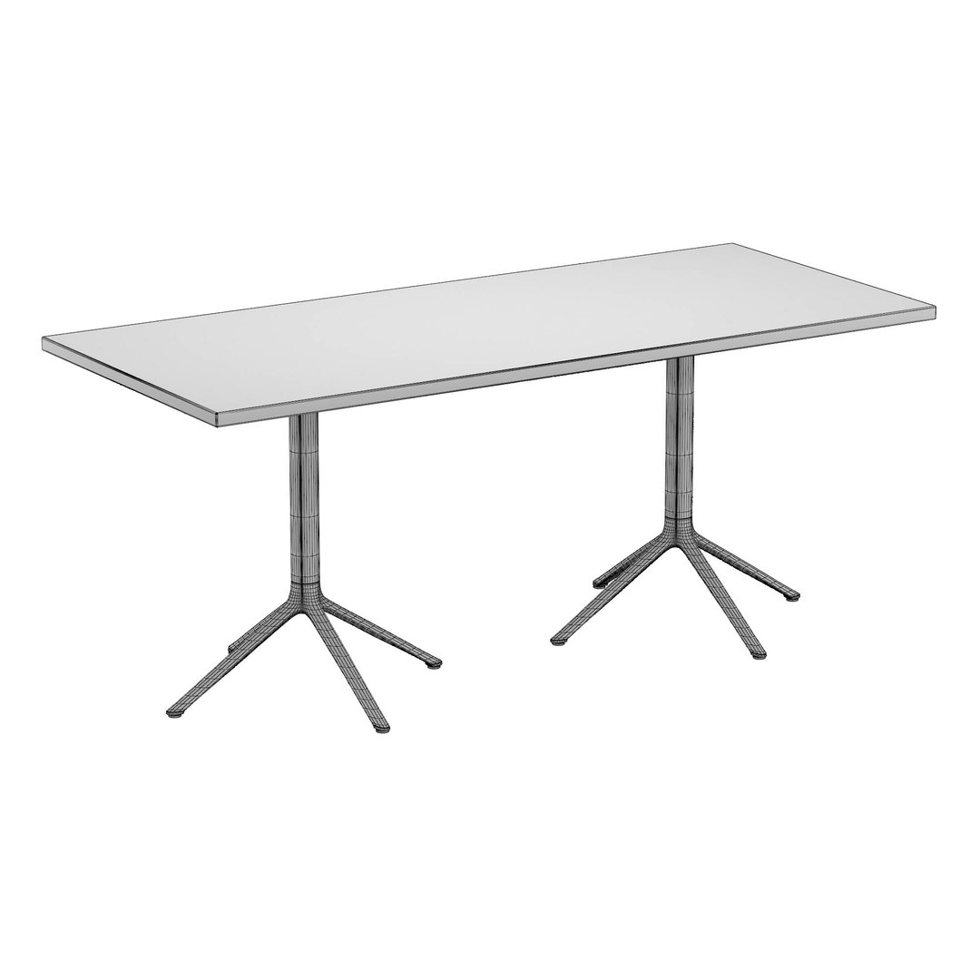 ELLIOT RECTANGLE TABLE 2 3D - TurboSquid 1916295