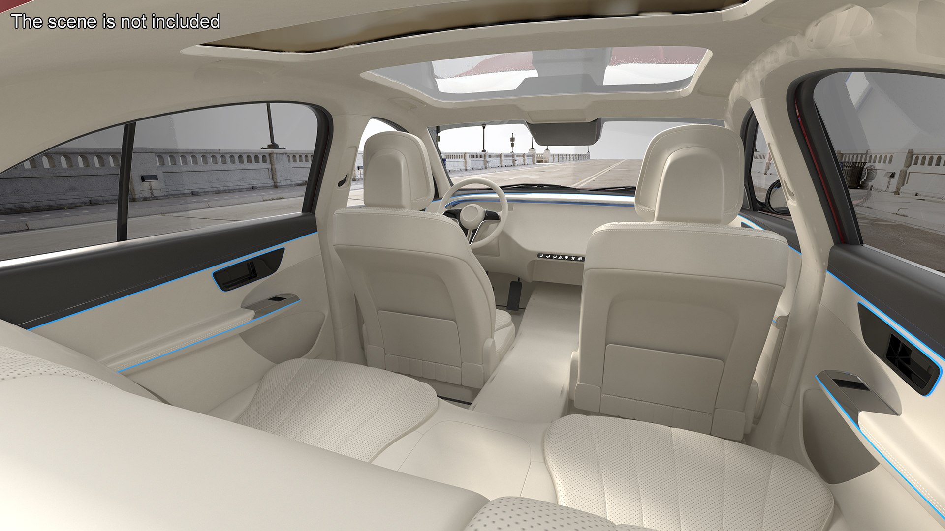 Red Luxury Sedan Simple Interior model - TurboSquid 2110970