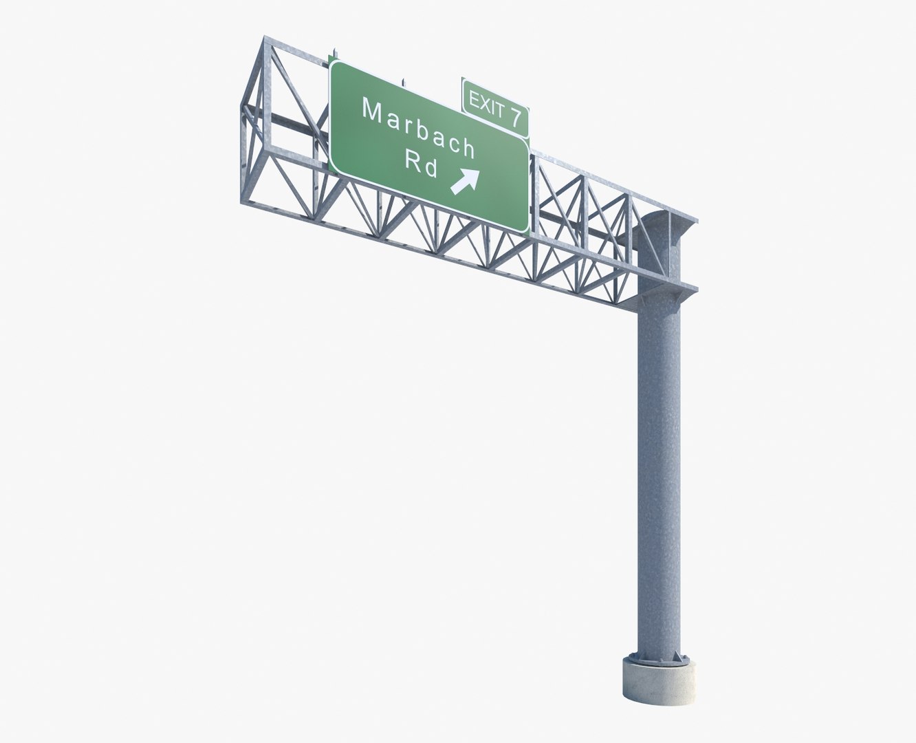 highway signs 3d model