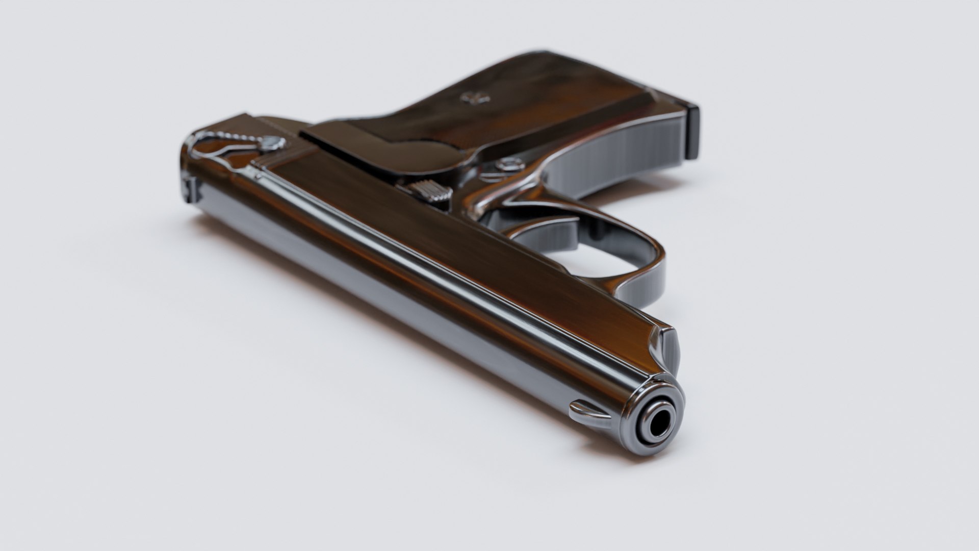 Sauer 38H German Semi-automatic Pistol 3D Model - TurboSquid 2036968