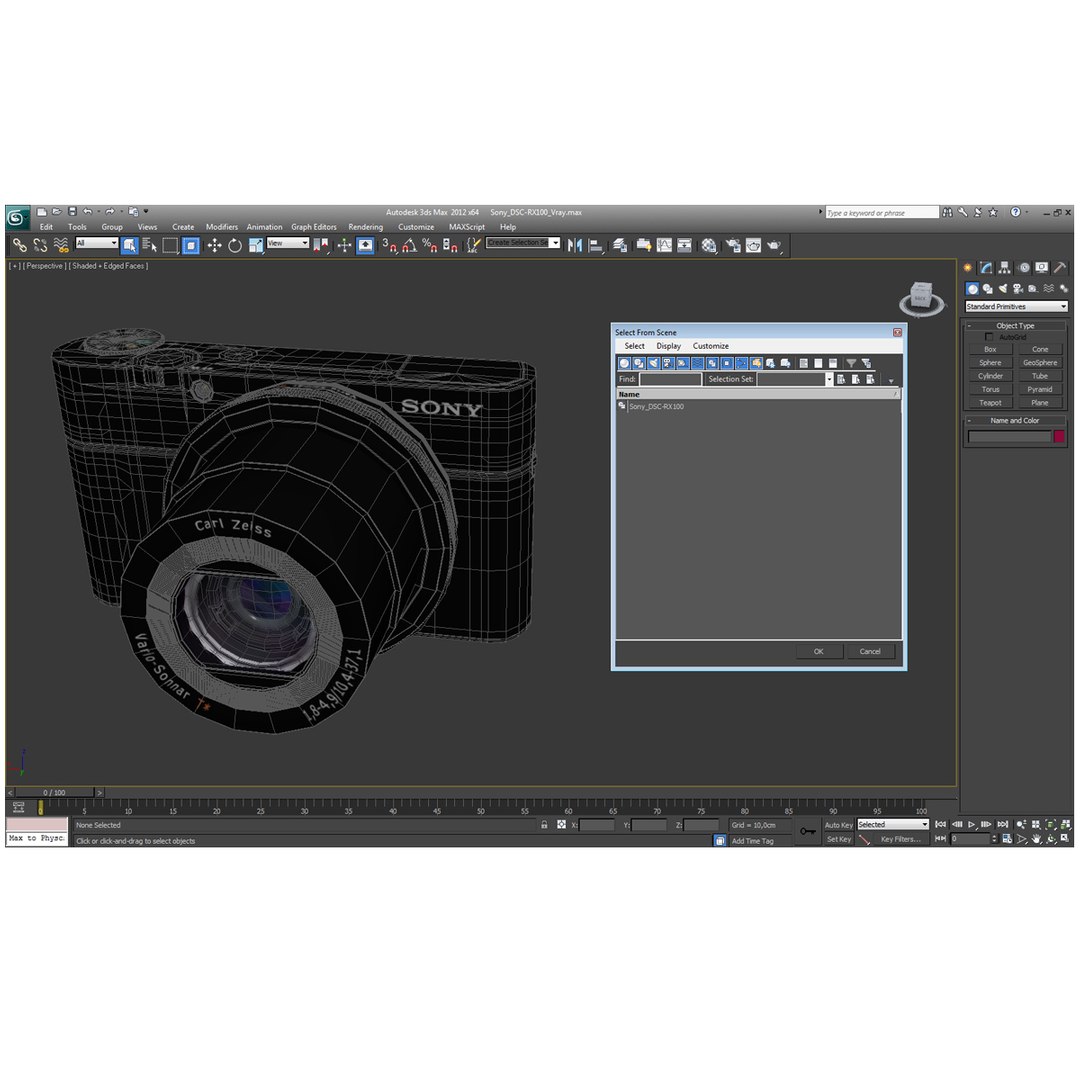 3d Model Sony Dsc-rx100 Camera