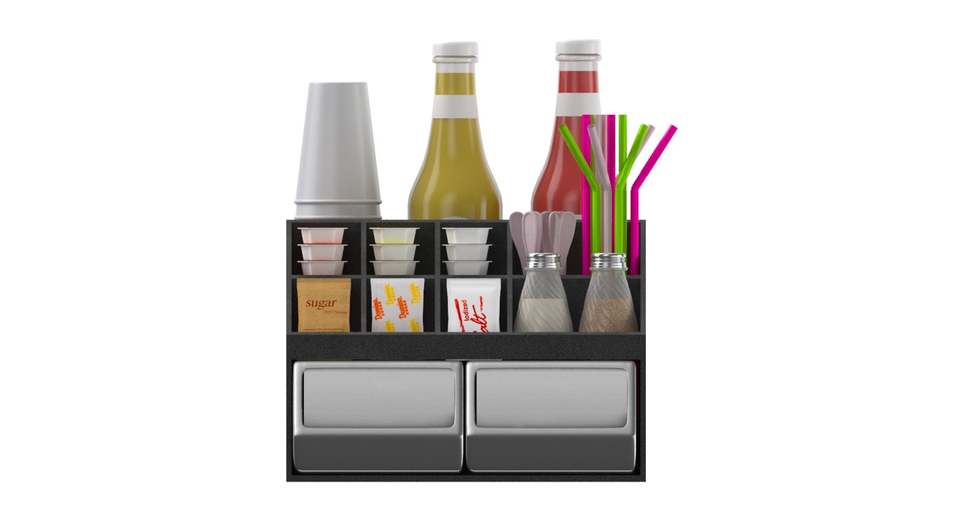 3D condiments holder - TurboSquid 1365692
