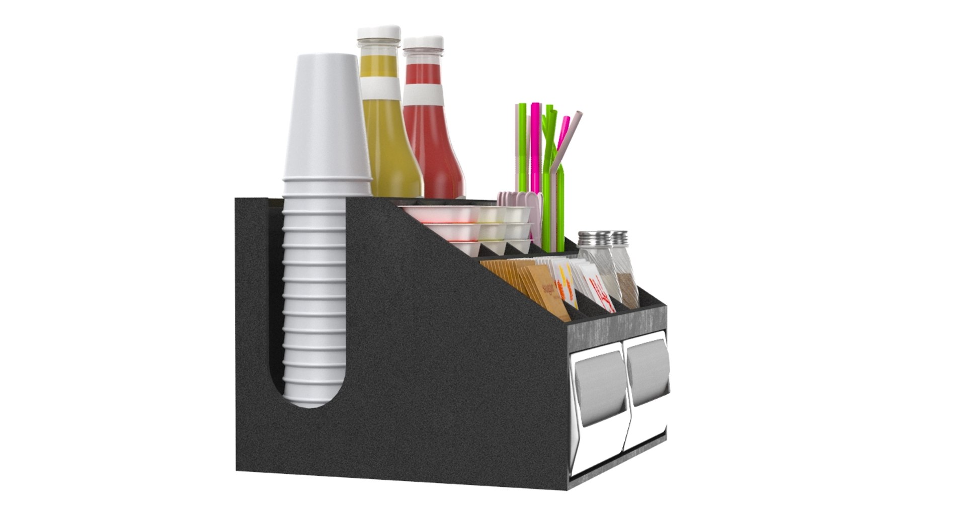 3D condiments holder - TurboSquid 1365692