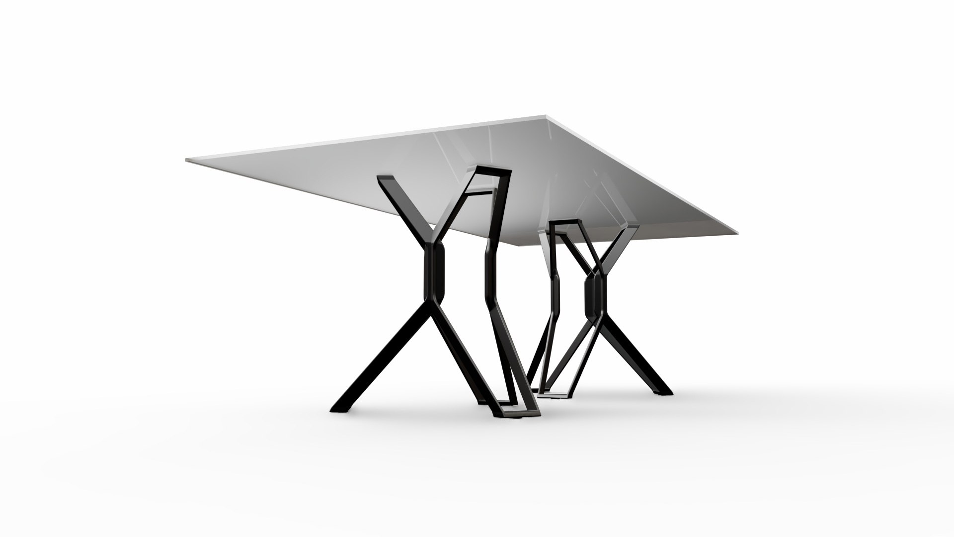 3D Glass table - TurboSquid 1839233
