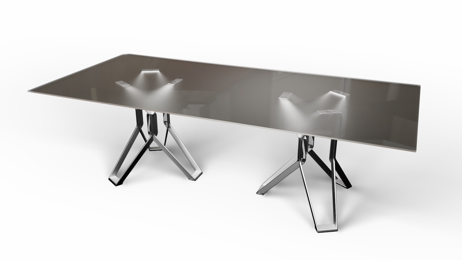 3D Glass table - TurboSquid 1839233