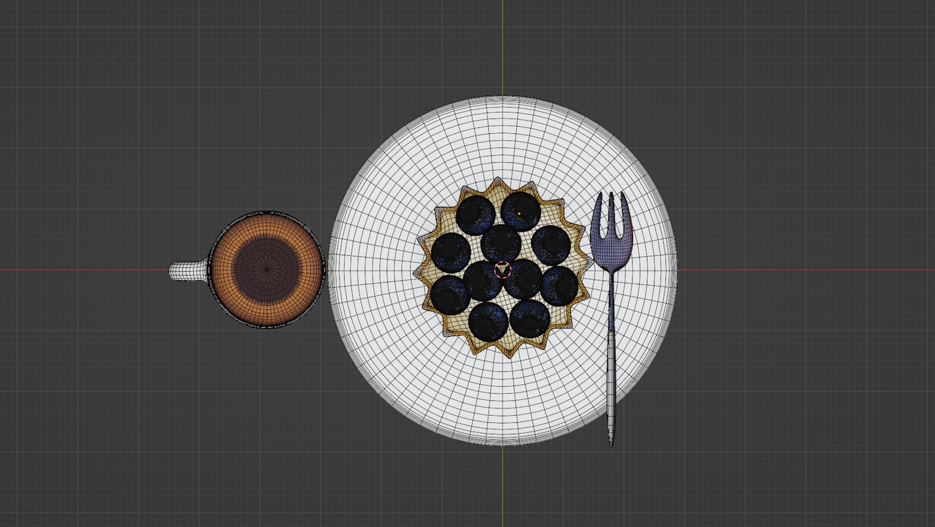 Realistic Blueberry Tart 3D Model - TurboSquid 2042207