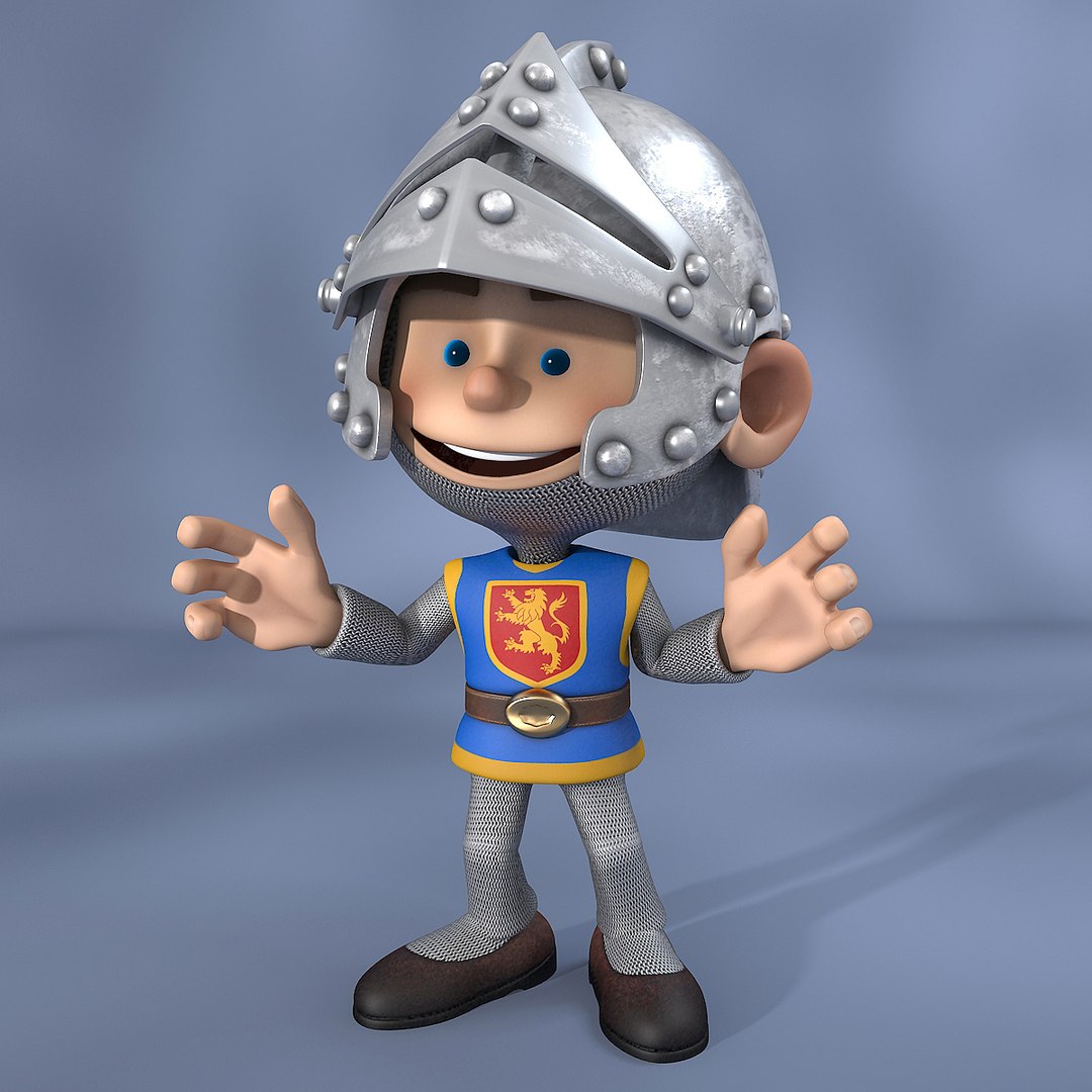 3ds Max Cartoon Knight